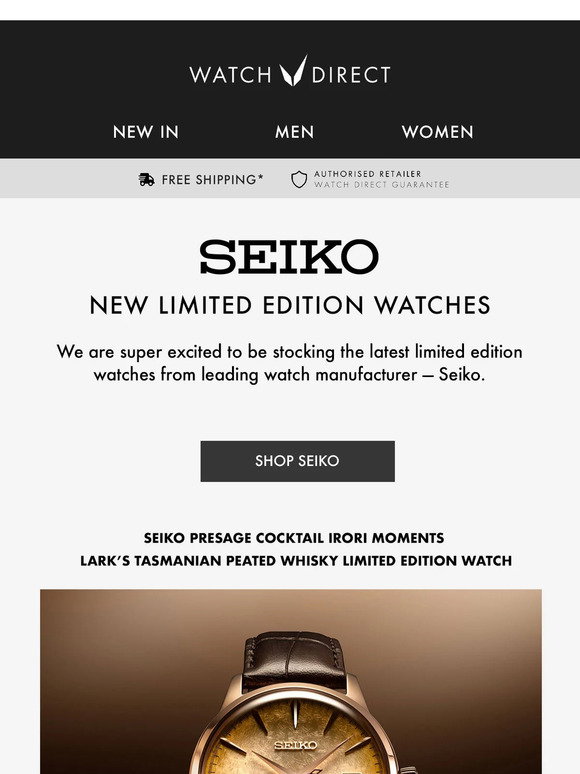 Watch Direct: NEW SEIKO: Limited Edition Bruce Lee and Lark Watches ...