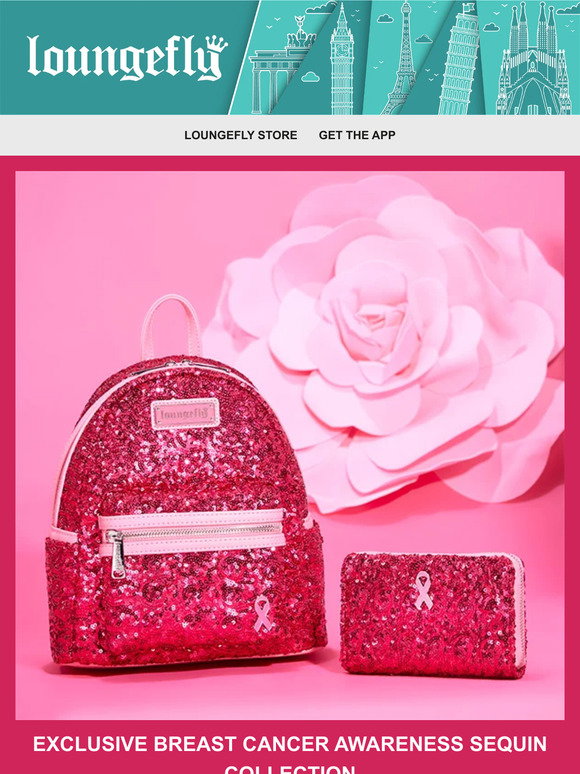 Funko: Loungefly Exclusive: Breast Cancer Awareness Sequin Collection ...