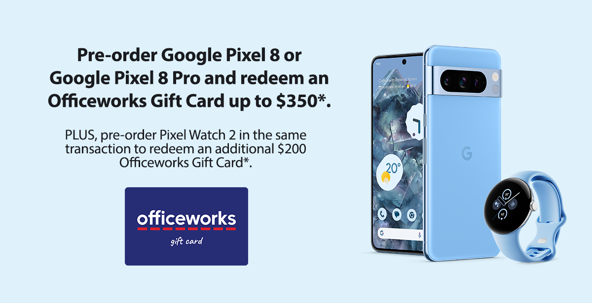 officeworks.com.au: Pre-order Google Pixel 8 and Pixel 8 Pro | Milled