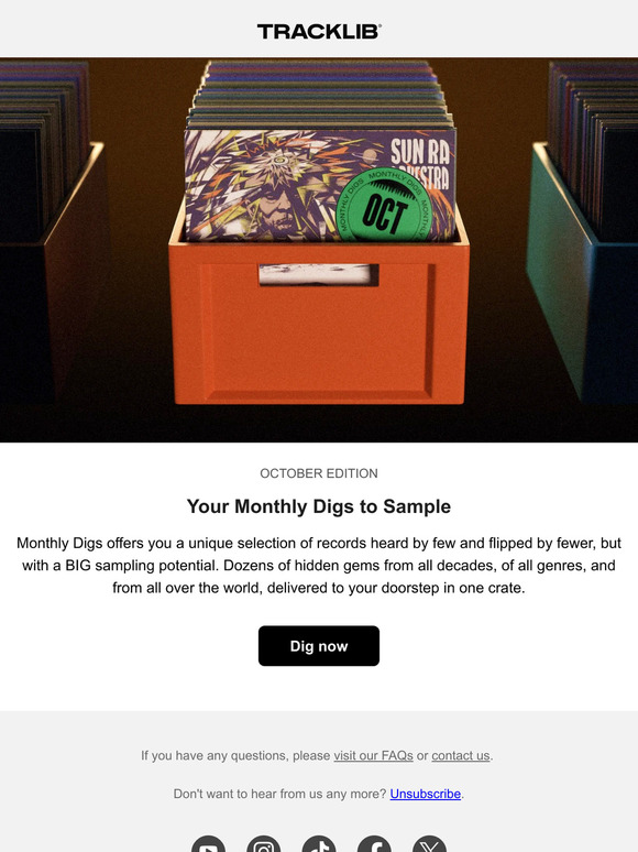 Tracklib: Your Monthly Digs to Sample | Milled