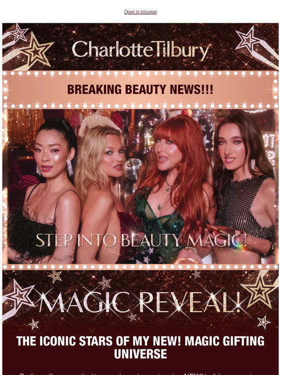 Charlotte Tilbury: Revealing The Iconic STARS Of My NEW! Magic Gifting ...