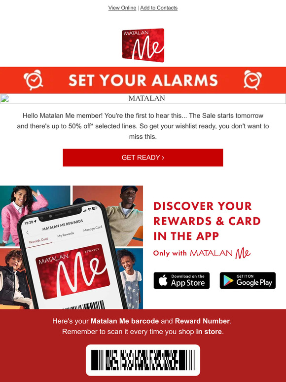 Matalan: ⏰ Here's your exclusive reminder... sale starts tomorrow | Milled