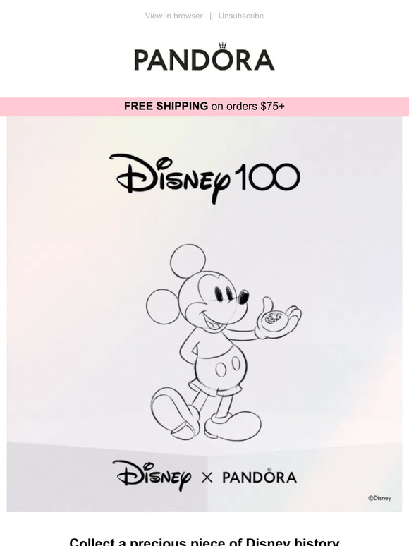 Pandora: Mickey Mouse has arrived for Disney 100! | Milled