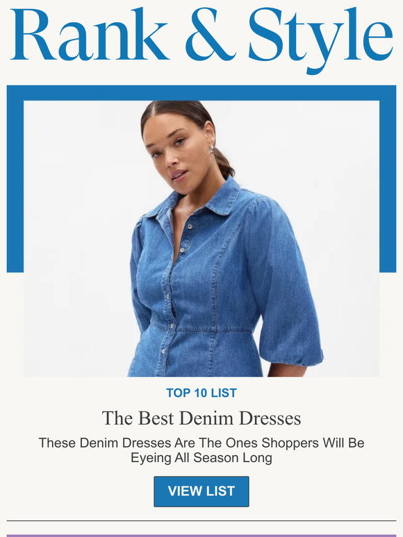 Rank & Style: 10 denim dresses for a no-fuss outfit you can always rely ...