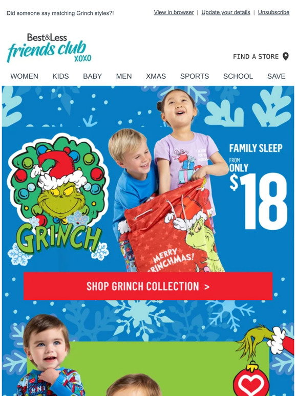 Best & Less: Steal Christmas in Grinch sleepwear 🎄 | Milled