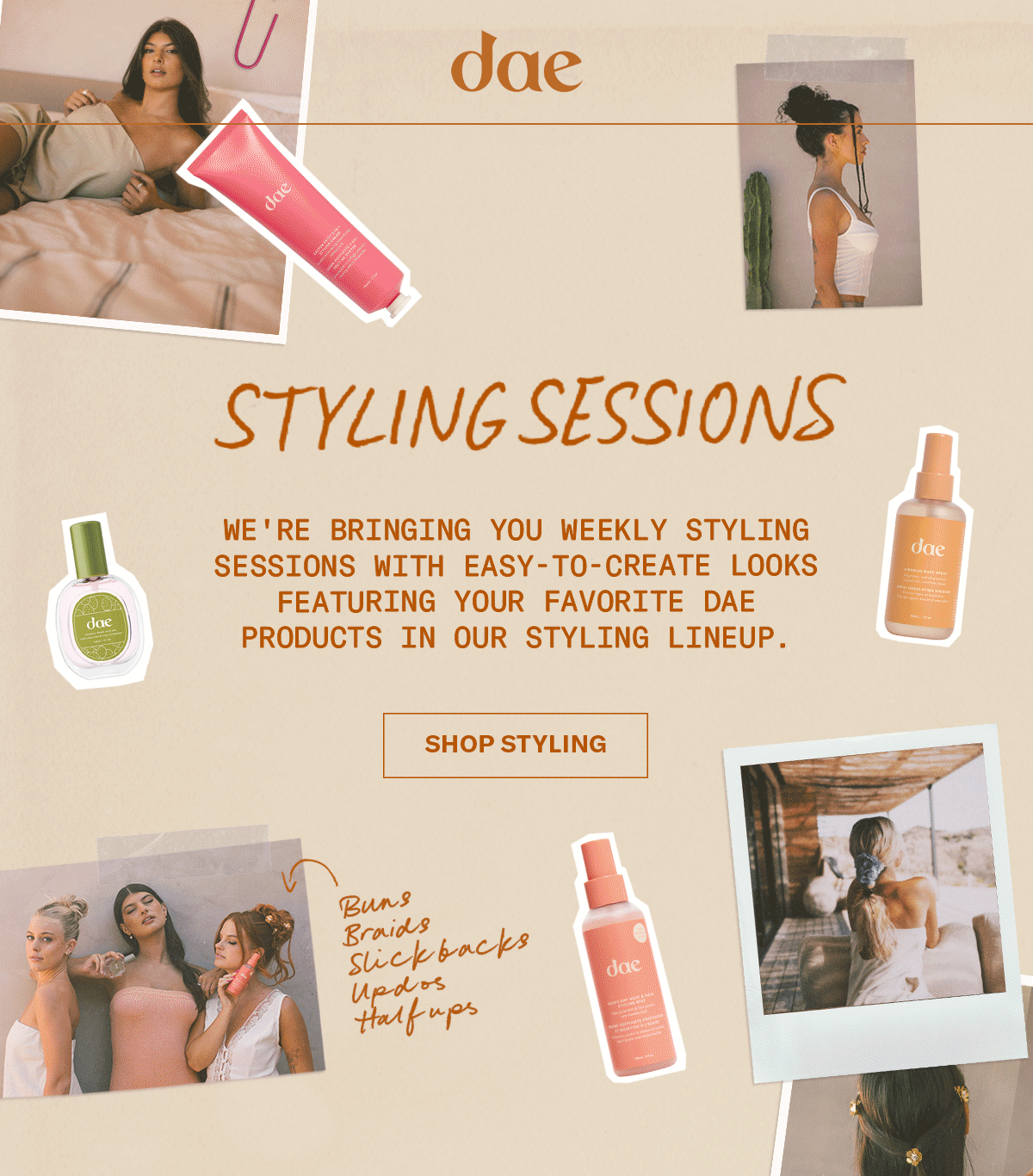 Dae Hair: Introducing: Dae Styling Sessions 💖 | Milled