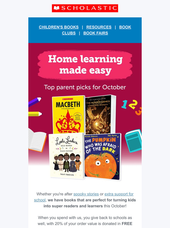 Scholastic: Turn your kids into super readers and learners! 📚 | Milled