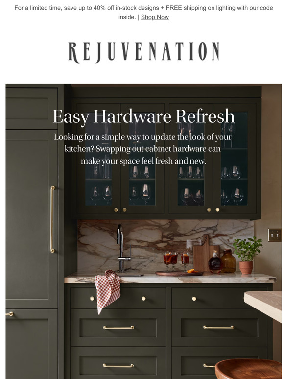 Rejuvenation: The easy kitchen cabinet refresh you need | Milled