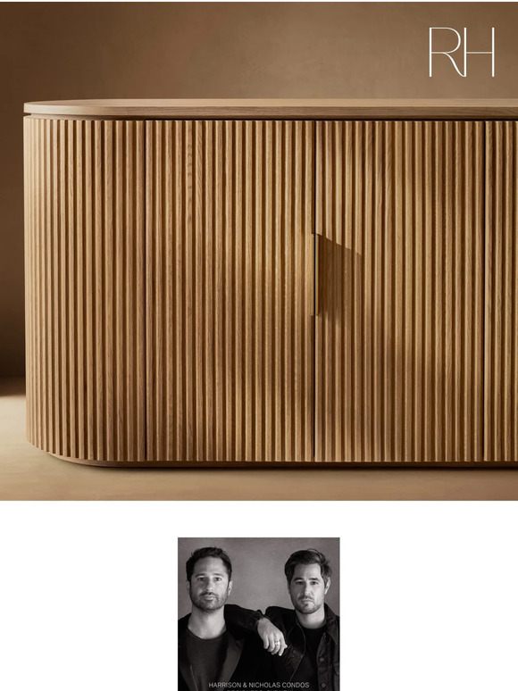 RH: Introducing the Byron Reeded Collection in European White Oak | Milled