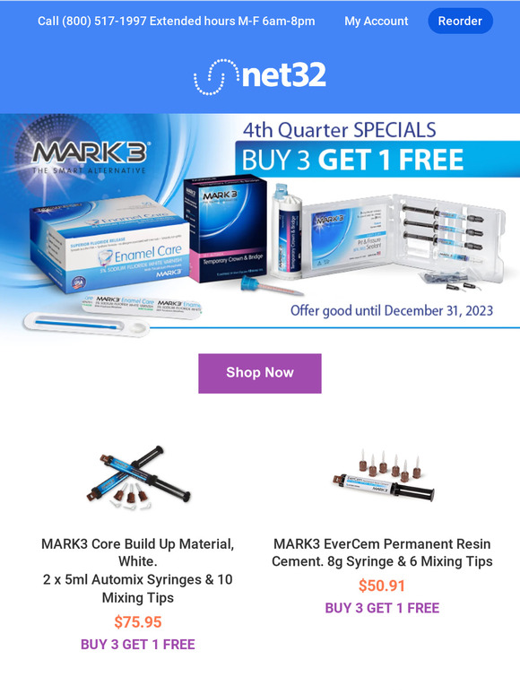 Net32: MARK3 New Deals Just Landed | Milled