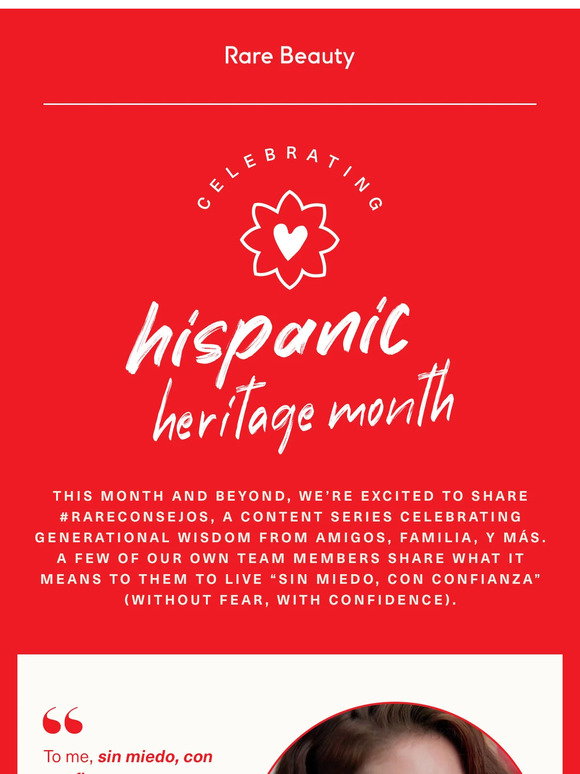 Rare Beauty: Happy Hispanic Heritage Month ️ | Milled