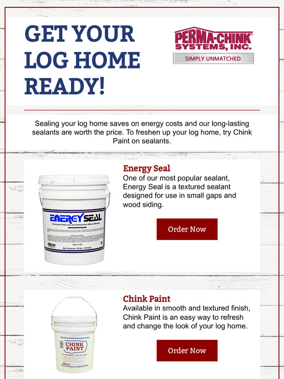 Perma-Chink Systems: Energy Seal & Chink Paint - Two Products To ...