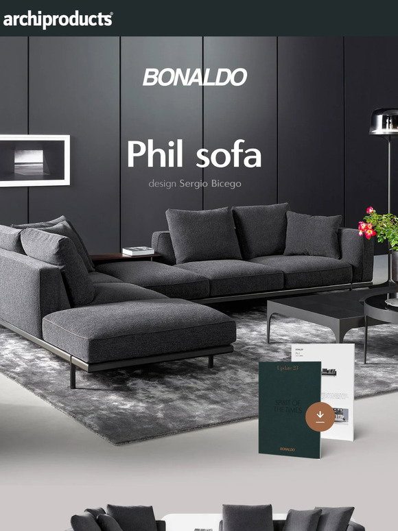 Archiproducts IT: Phil: details and sartorial elements in the new sofa ...