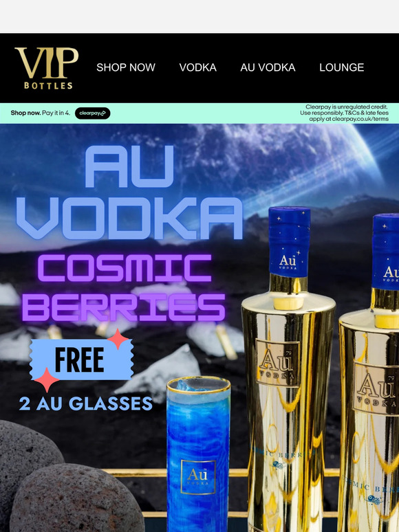 VIP Bottles: Taste the Stars with Au Cosmic Berries Vodka ⭐ | Milled