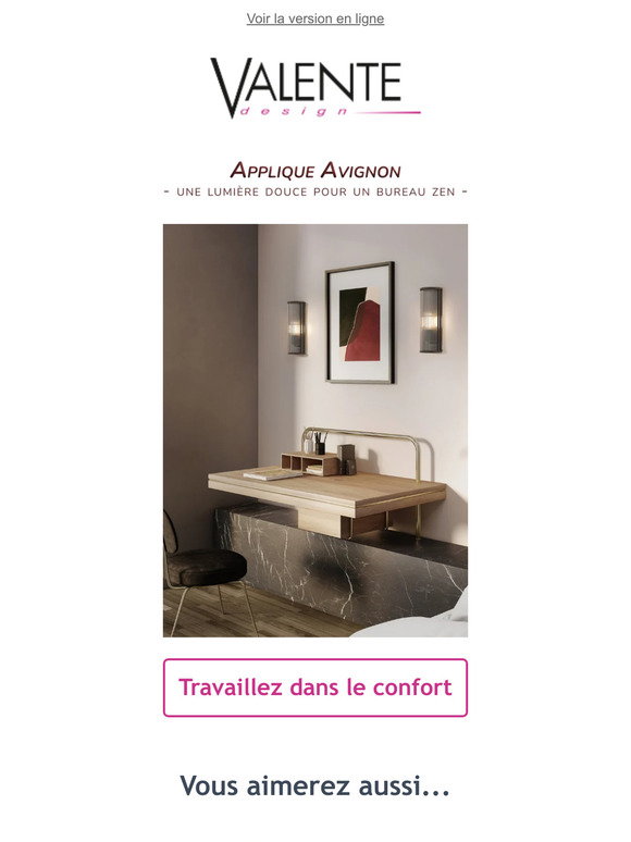 Valente Design: Avignon, l'applique qui inspire... | Milled