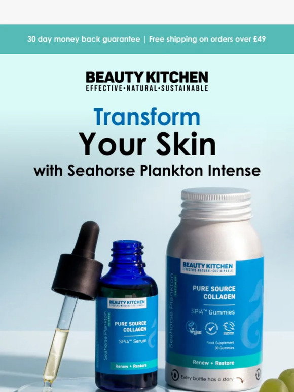Beauty Kitchen: Discover Youthful Skin with Seahorse Plankton Intense ...
