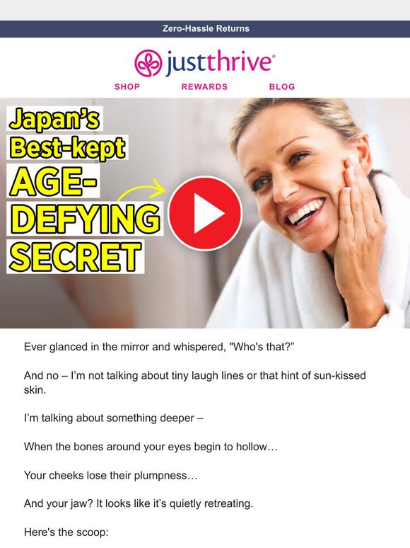 Just Thrive: “Why do you look so old?” | Milled