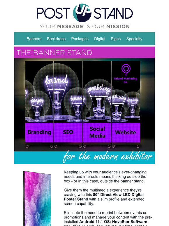 Post Up Stand: A Modern Audience Requires a Modern Display | Milled