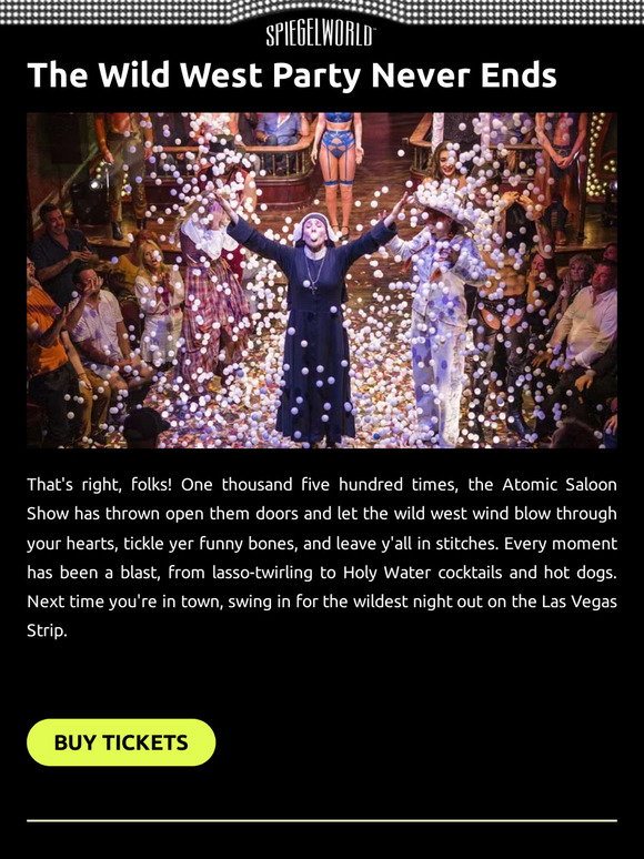 Absinthe: Atomic Saloon Show Celebrates 1,500 Rip-Roarin' Performances ...