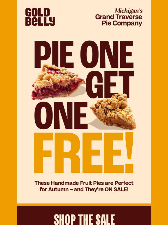 Goldbelly: Pie BOGO! Grand Traverse’s Famous Pies 🥧 | Milled