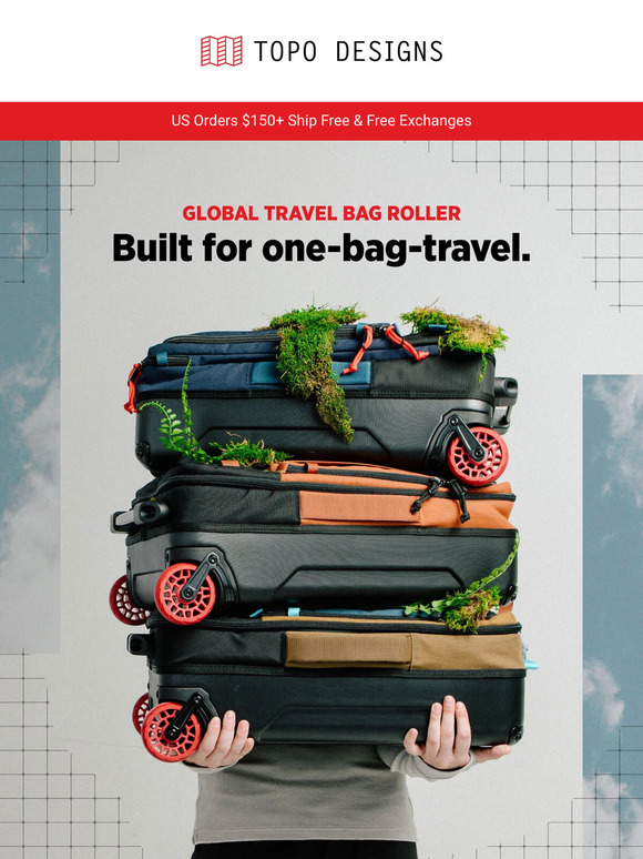 Topo Designs: Upgrade to a first class travel bag. | Milled