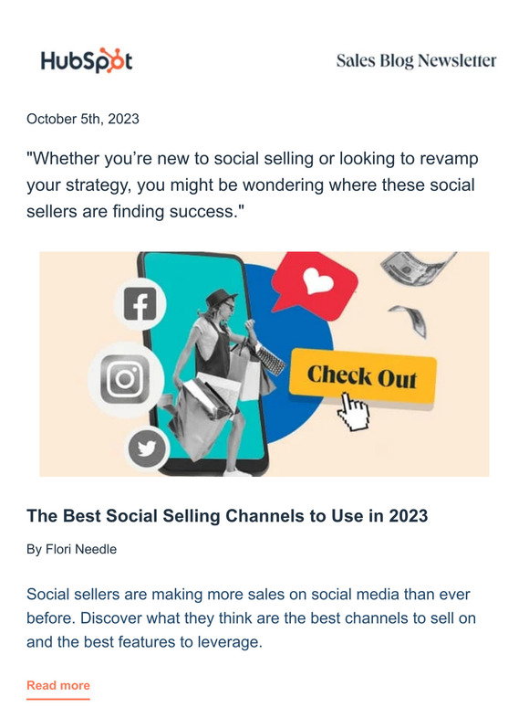 HubSpot: The Best Social Selling Channels to Use in 2023 | Milled
