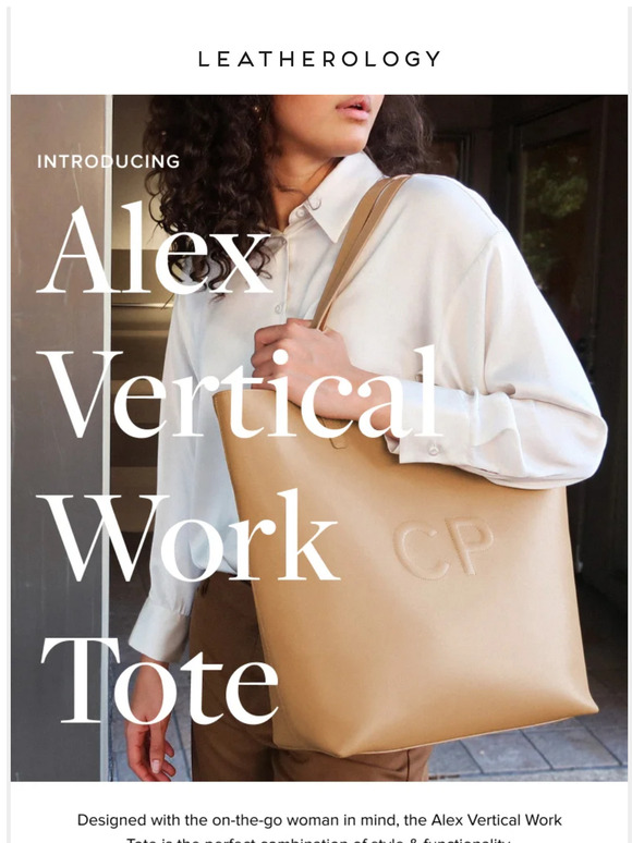 Leatherology: NEW Alex Vertical Tote is Here | Milled
