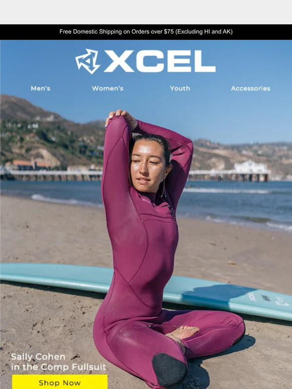 Xcel Wetsuits: Sally Cohen's Go To: The Comp Fullsuit | Milled