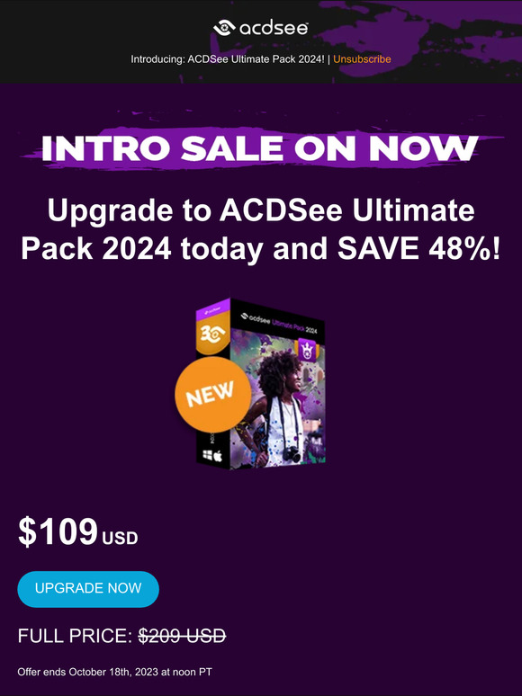 ACDSee: Introducing ACDSee Ultimate Pack 2024! 5-in-1 savings on now! | Milled