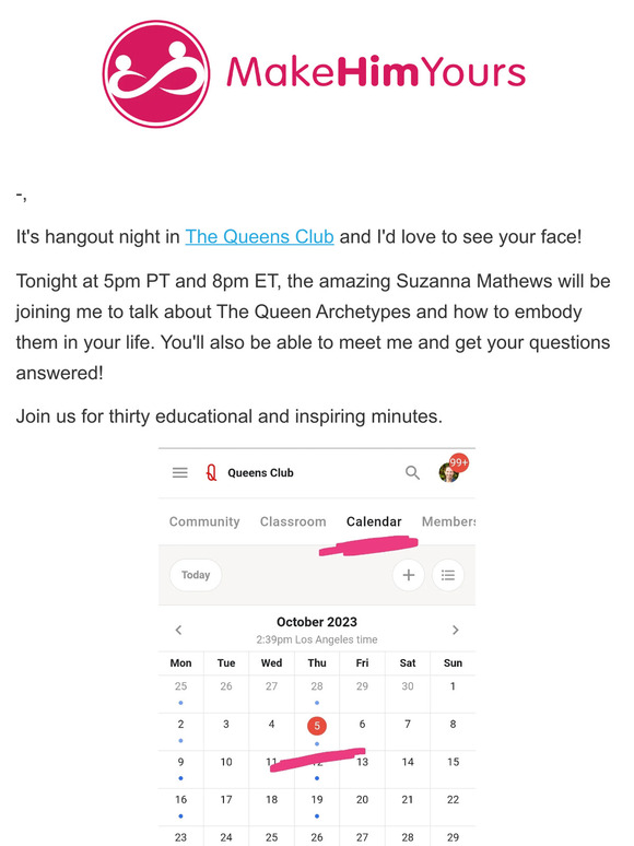 Make Him Yours: Tonight 🙌 You in? | Milled