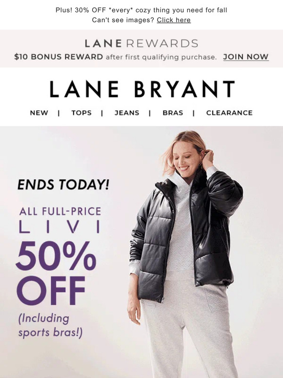 Lane Bryant: LAST DAY! 50% OFF LIVI looks you don’t wanna miss | Milled