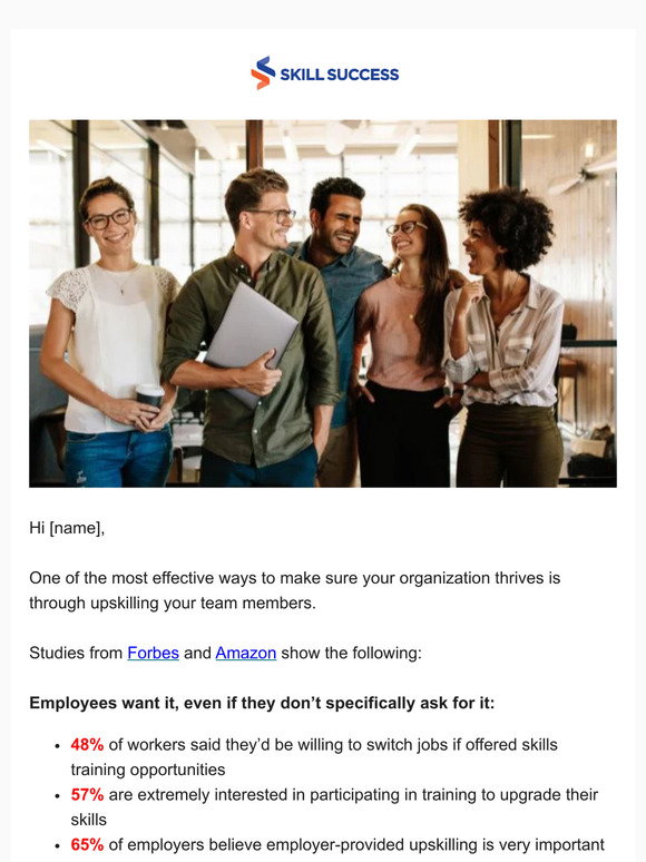 Skill Success: 🤔 What Forbes and Amazon Said About Upskilling | Milled