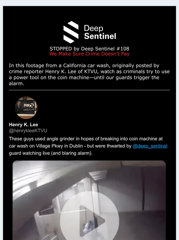 Deep Sentinel Home Security: KTVU Crime Reporter Shares Deep Sentinel ...