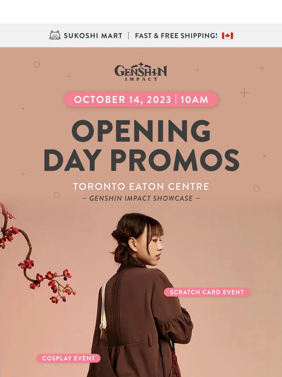 Sukoshi Mart: 📍Genshin Impact in Toronto! | Milled