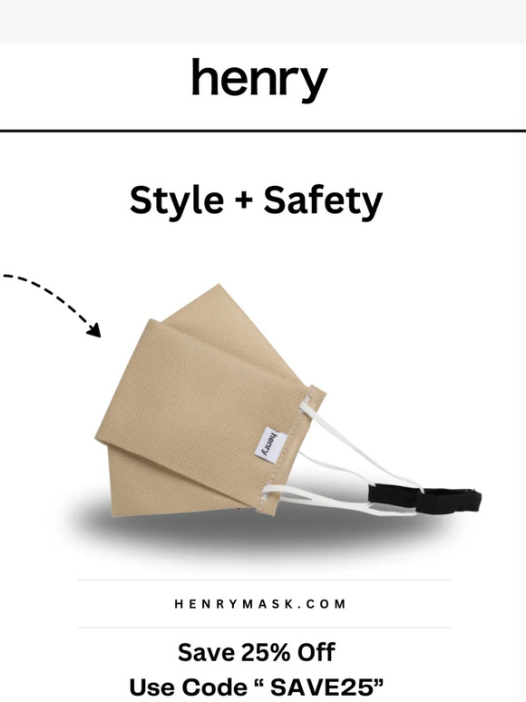 Henry Mask: Mask Up! Your Essential Act of Care for a Safer World! | Milled