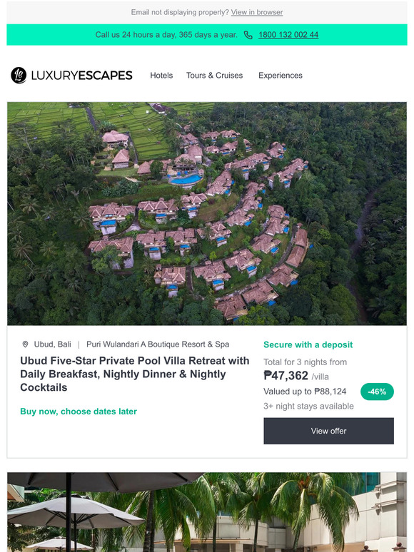 luxury escapes UK: LUX Exclusive: Bali Jungle Pool Villas w. Daily ...