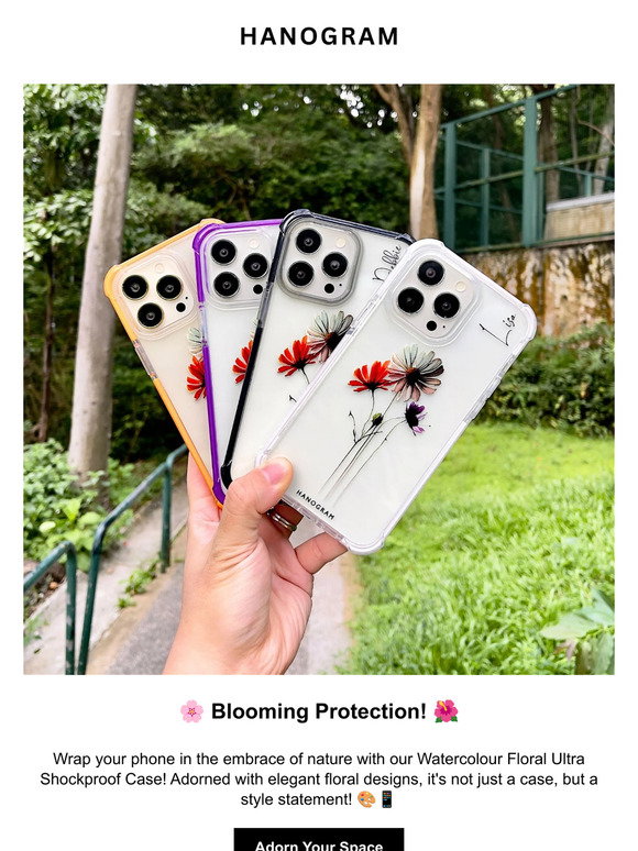 Hanogram: Say Hello to Blooms! Exclusive Floral Case Release! | Milled