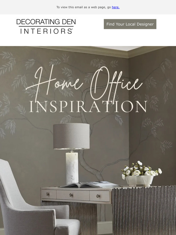 Interiors by Decorating Den: Is Your Home Office Zoom Ready? | Milled
