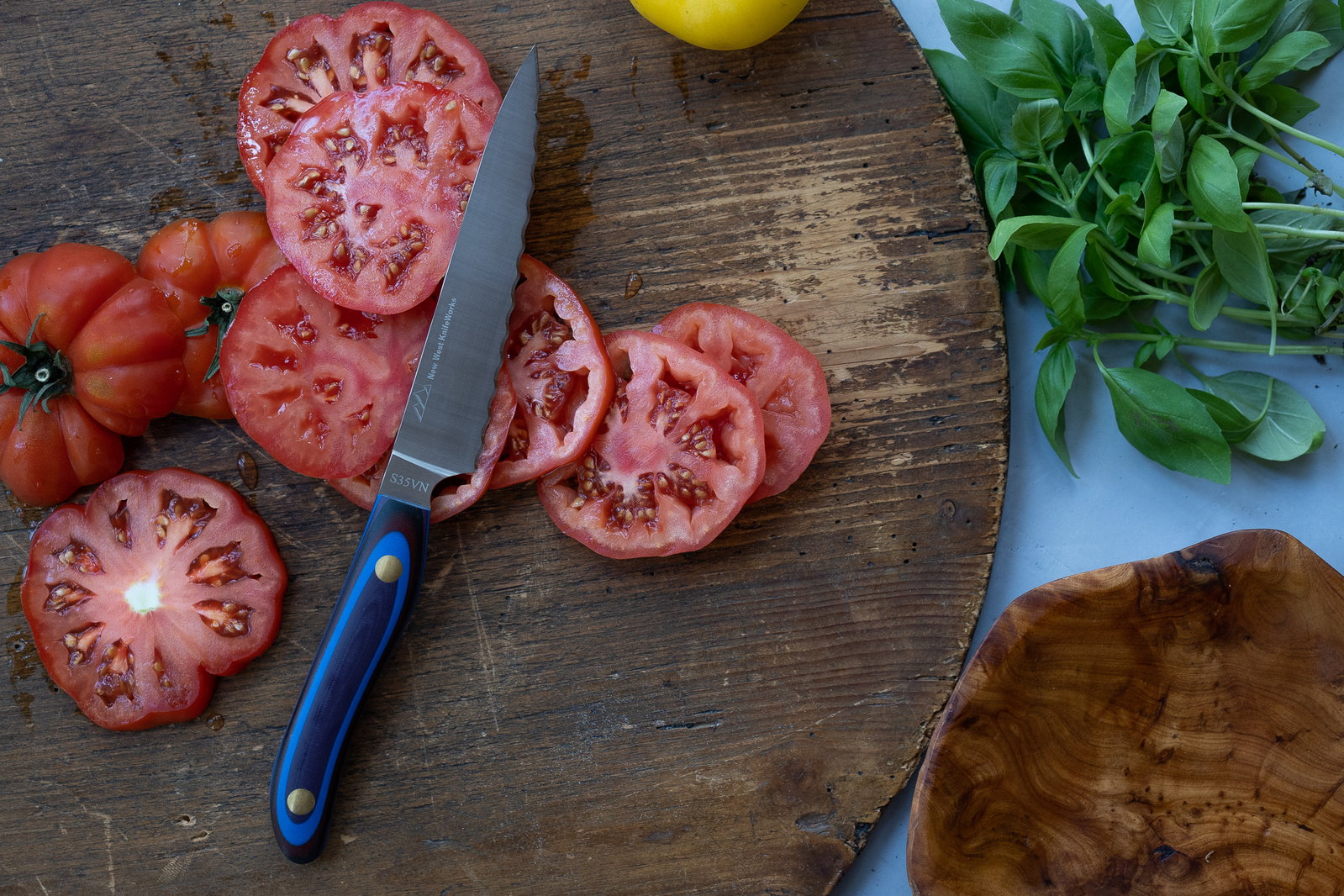 New West KnifeWorks: Recipe : CAPRESE SANDWICH + GARLIC FOCACCIA | Milled
