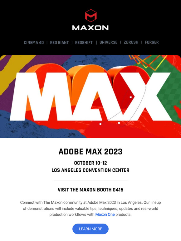 Maxon: Maxon at Adobe Max 2023 | Milled