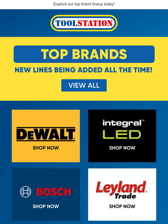 Toolstation: Discover the best brands for your jobs and projects | Milled