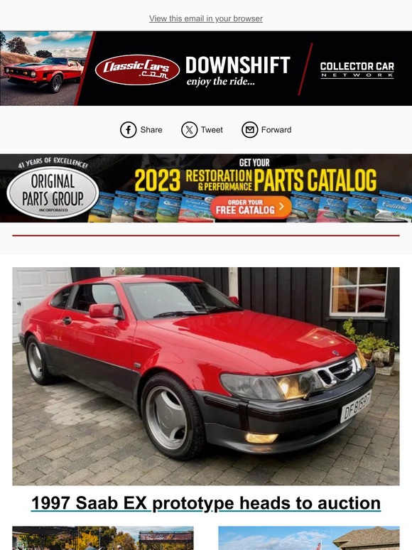 ClassicCars: 1997 Saab EX prototype heads to auction | Milled