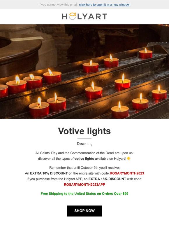 holyart.de: Dear — —, light is presence, faith and hope 🕯️ | Milled