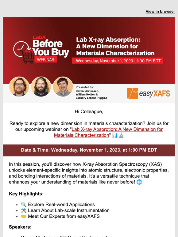 LabX: 🌟 Unlock the Power of Lab X-ray Absorption! Join Us on Nov 1st 🌟 ...