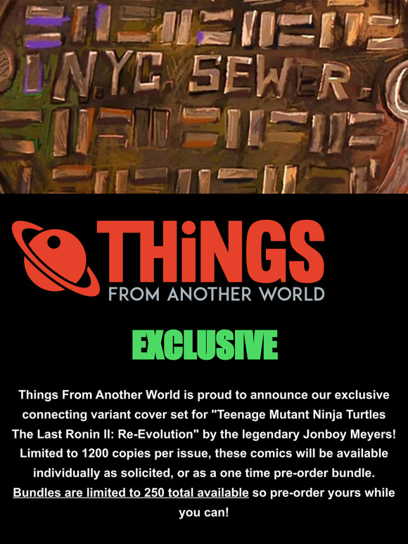 Things From Another World: It's Turtle Time at TFAW With The Last Ronin ...