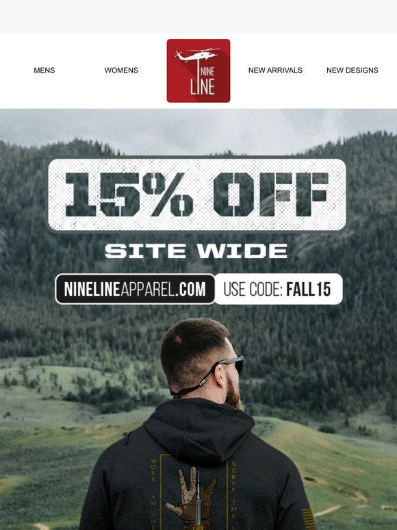 Nine Line Apparel: 15% Off The Entire Site? Yes Please | Milled