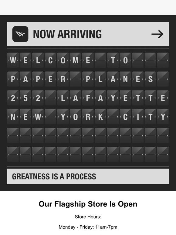 Paper Planes: Our NYC Flagship Store Is Now Open | Milled