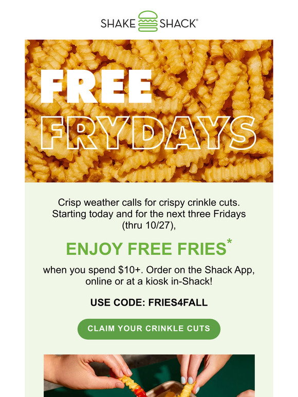 Shake Shack: Crisp temps = FREE crinkle cuts | Milled