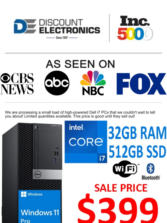 Discount Electronics: Dell i7 32GB Windows 11 PC 70% OFF 💪 | Milled
