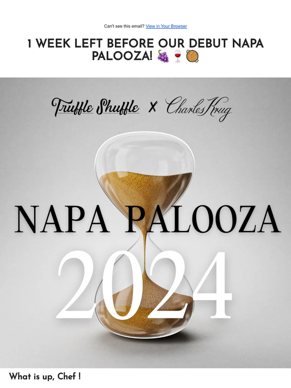 Truffle Shuffle: 🍷🌟 Countdown and a Personal Invitation from Chef Jason ...